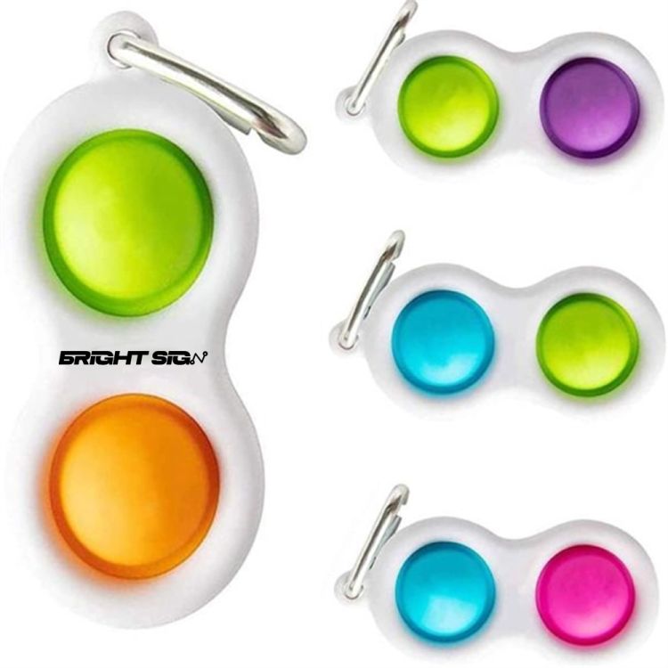 Bubble Popper Fidget Toy Keychain – Box of Zeal